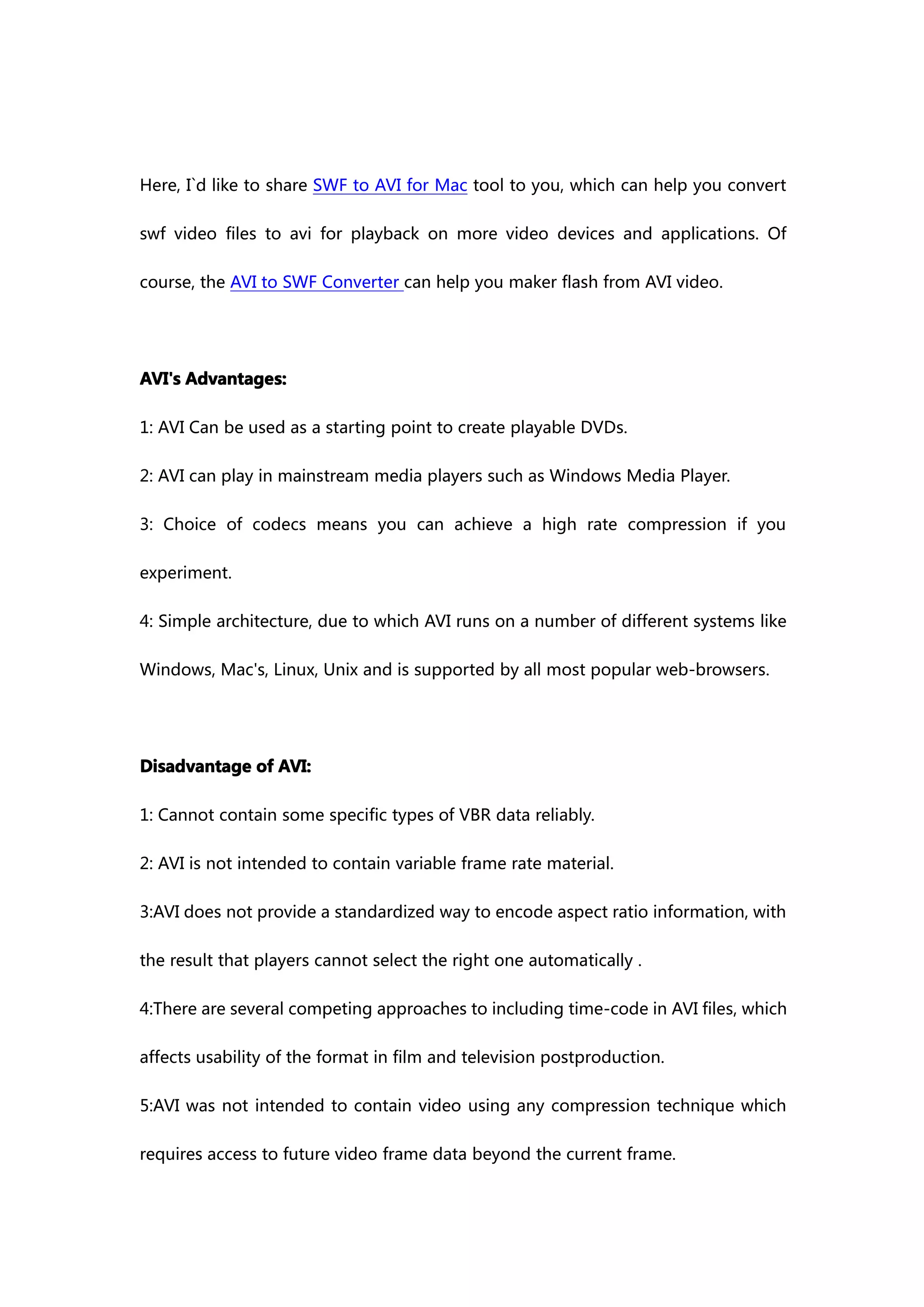 SWF to AVI Converter | PDF