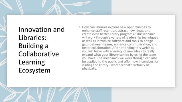 Innovation and Libraries Building a Collaborative Learning Ecosystem.pptx