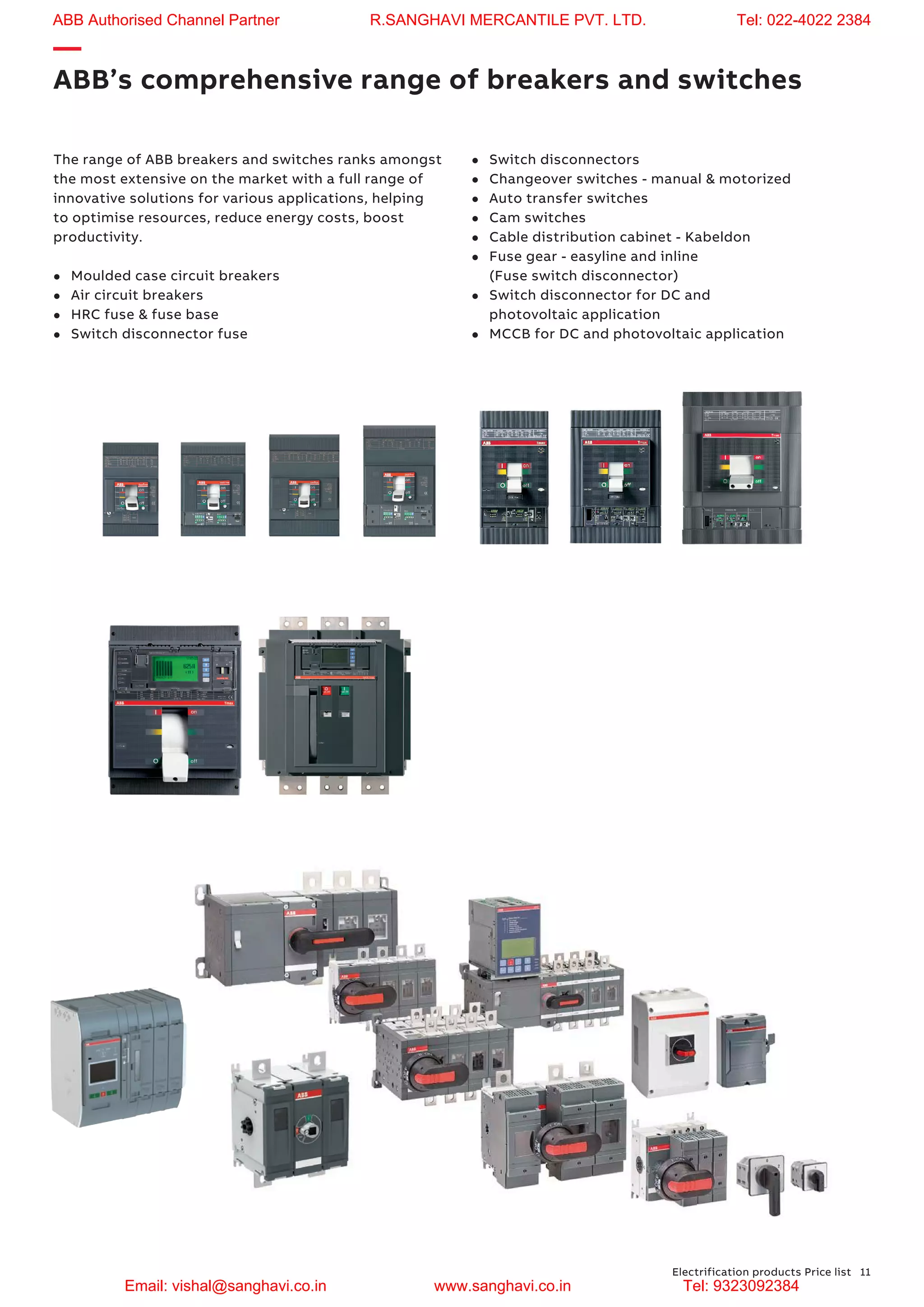 ABB Switchgears price list | PDF