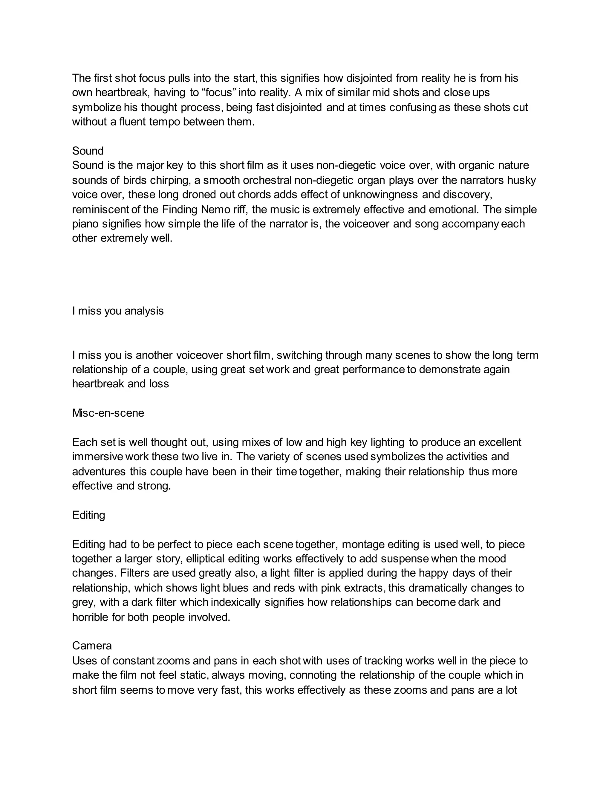 3 short film analysis | DOCX