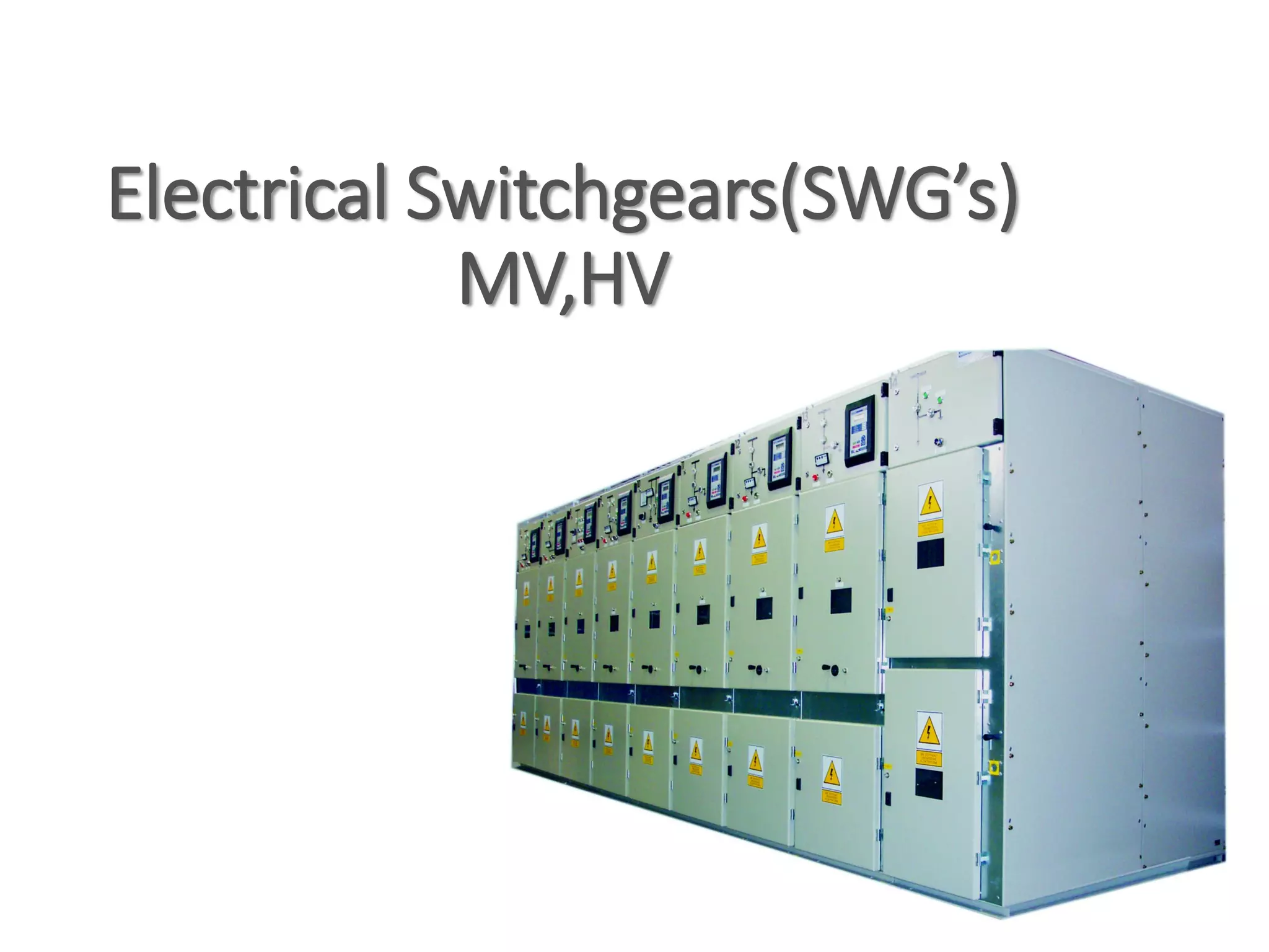 HV/ MV SWG basics | PDF