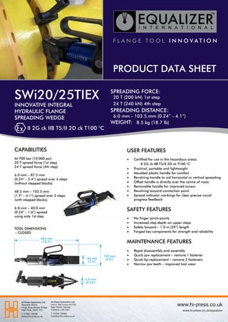 S wi20 25-tiex-innovative-integral-hydraulic-flange-spreading-wedge | PDF