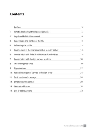 Federal Intelligence Services FIS | PDF