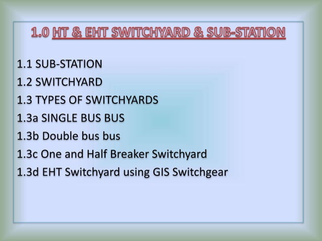 Troubleshooting of Electrical Switchyard & Substation Equipments | PPTX