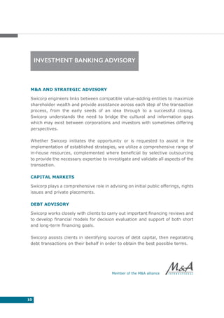 Swicorp Corporate Presentation | PDF