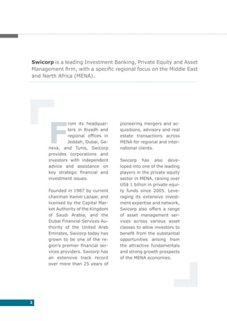 Swicorp Corporate Presentation | PDF