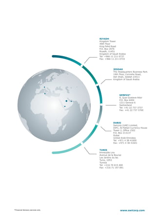Swicorp Corporate Presentation | PDF