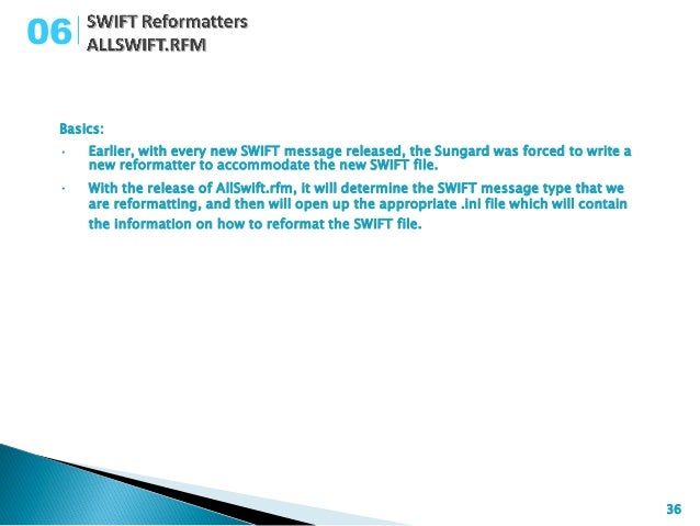 How to write swift messages