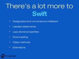 Developing iOS apps with Swift | PPT