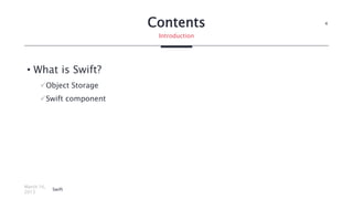 Openstack Swift Introduction | PPTX