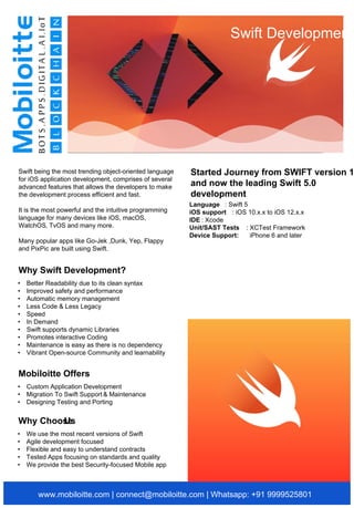 Swift Development - Mobiloitte | PDF | Programming Languages | Computing