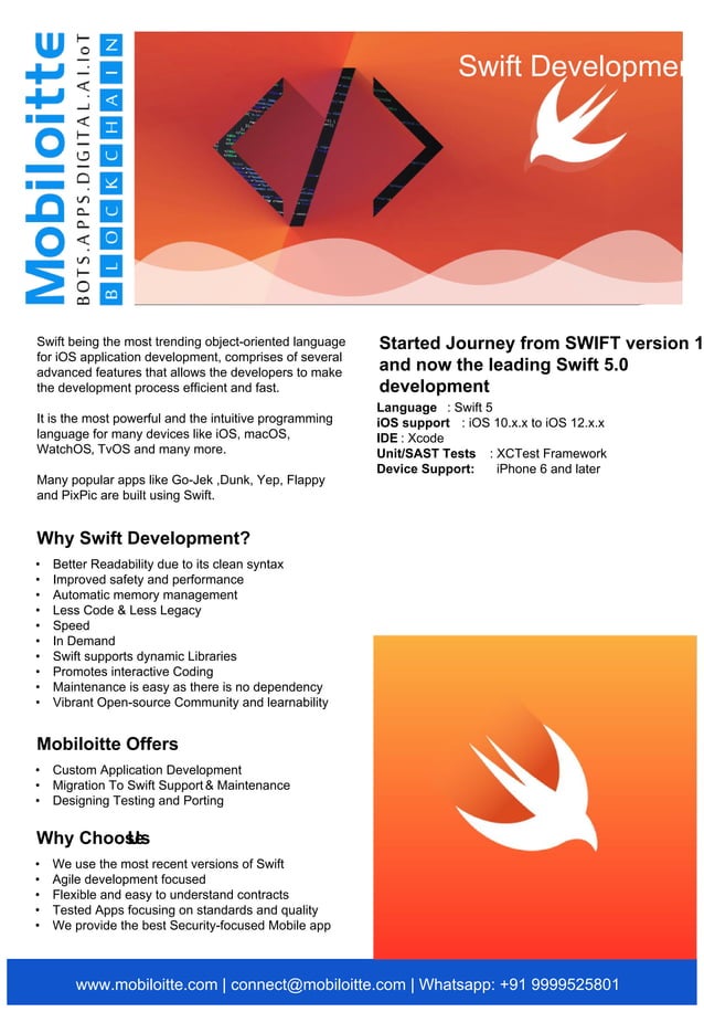 Swift Development - Mobiloitte | PDF | Programming Languages | Computing