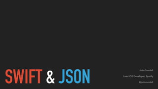 Swift & JSON | PPT