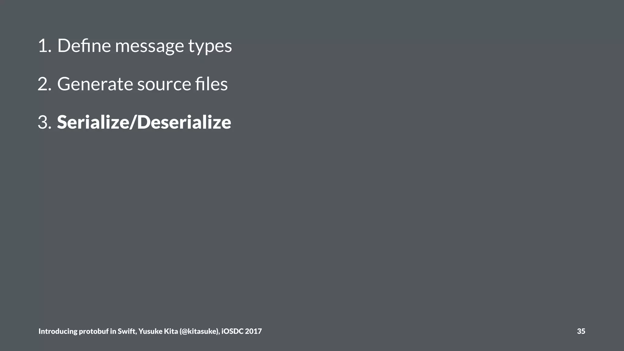 Introducing protobuf in Swift | PPT