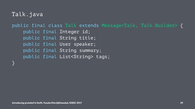 Introducing protobuf in Swift | PPT