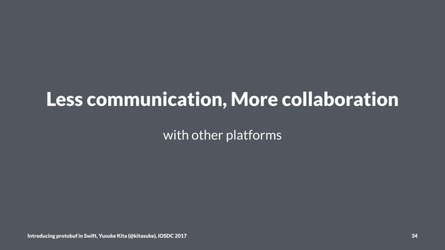 Introducing protobuf in Swift | PPT