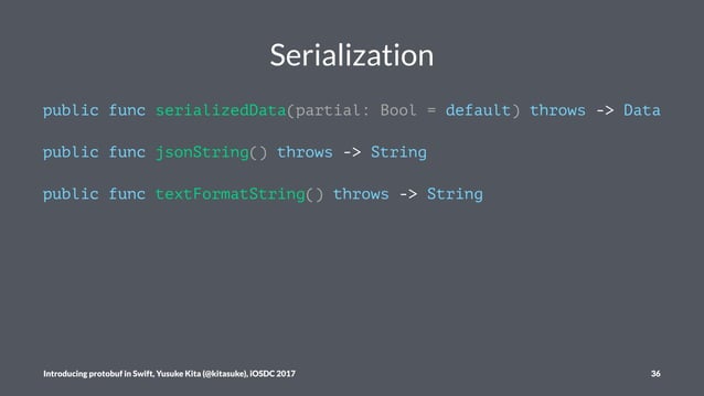 Introducing protobuf in Swift | PPT