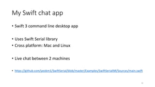 A Science Project: Swift Serial Chat | PPT