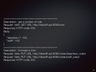 Swift server-side-let swift2016 | PPT