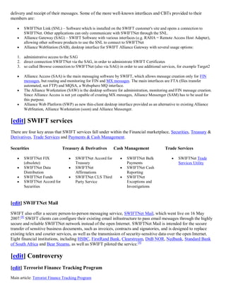 Swift society worldwideinterbankfinancialtelecommunication | PDF