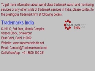 Swift and Efficient Trademark Watch Services by Top Trademark Lawyers ...