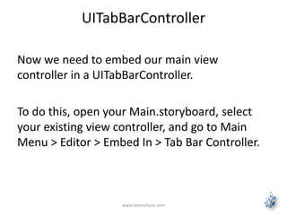Swift Animated tabBar | PPTX