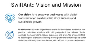 SwiftAnt Corporate Website Presentation | PPTX