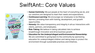 SwiftAnt Corporate Website Presentation | PPTX