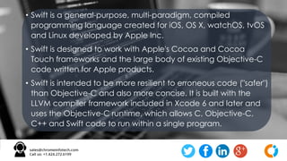 The Business Benefits of Apple Powered Swift App Development | PDF