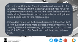 The Business Benefits of Apple Powered Swift App Development | PDF