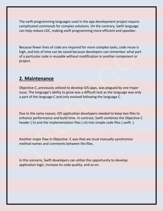Swift App Development Company.pdf | Programming Languages | Computing