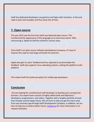 Swift App Development Company.pdf | Programming Languages | Computing