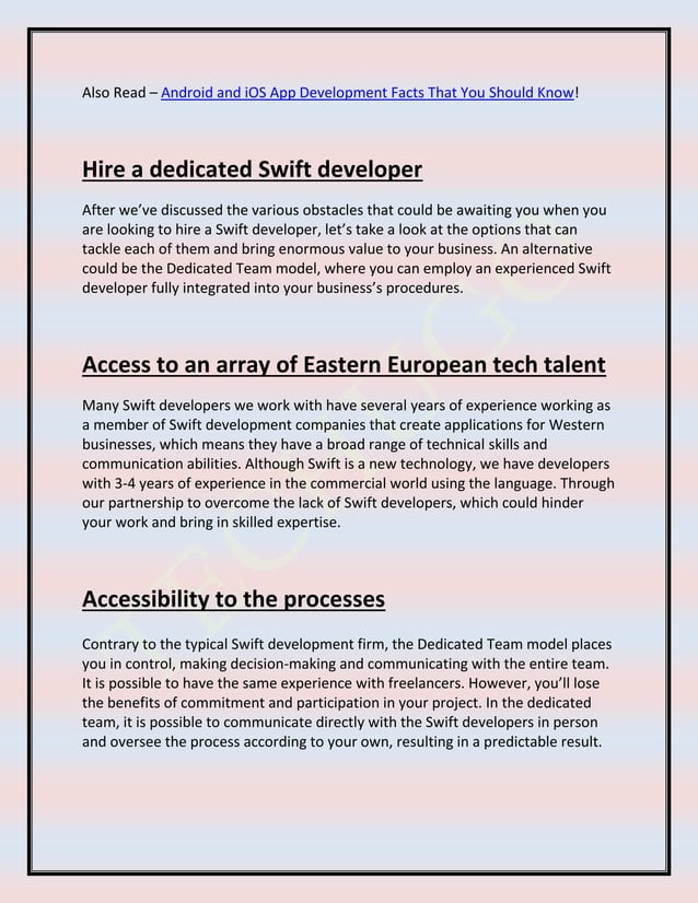 Swift App Development Company.pdf | Programming Languages | Computing