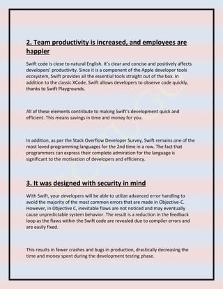 Swift App Development Company.pdf | Programming Languages | Computing