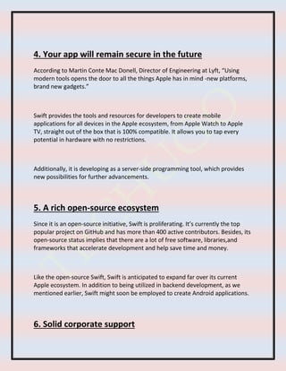 Swift App Development Company.pdf | Programming Languages | Computing