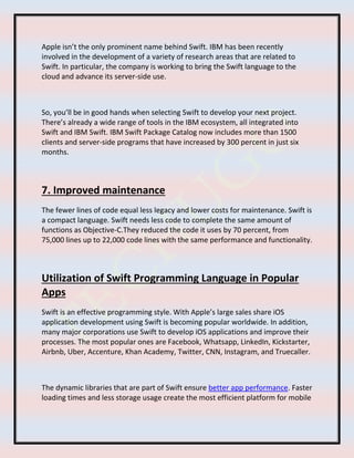 Swift App Development Company.pdf | Programming Languages | Computing
