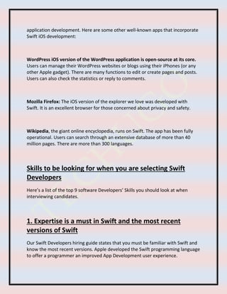 Swift App Development Company.pdf | Programming Languages | Computing