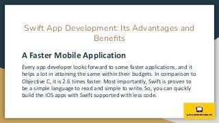 Swift app development its advantages and benefits