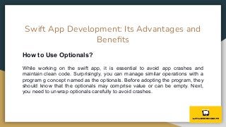 Swift app development its advantages and benefits