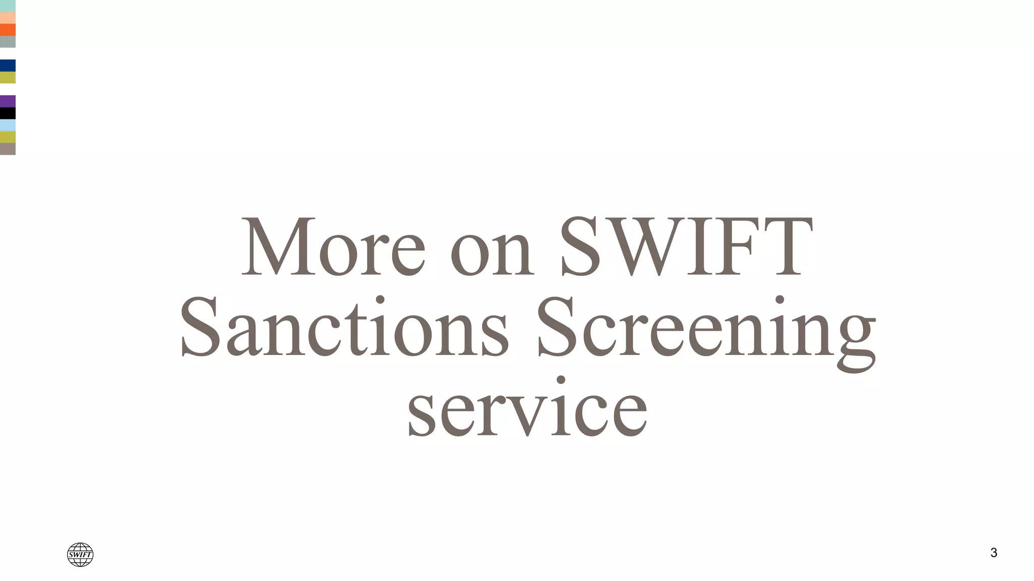 SWIFT Compliance Services - Alex Lee | PPT