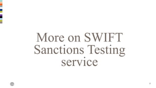 SWIFT Compliance Services - Alex Lee | PPT