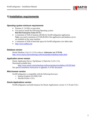 Swift configurator installation-manual | PDF