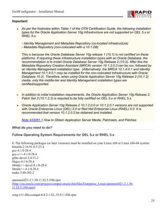 Swift configurator installation-manual | PDF