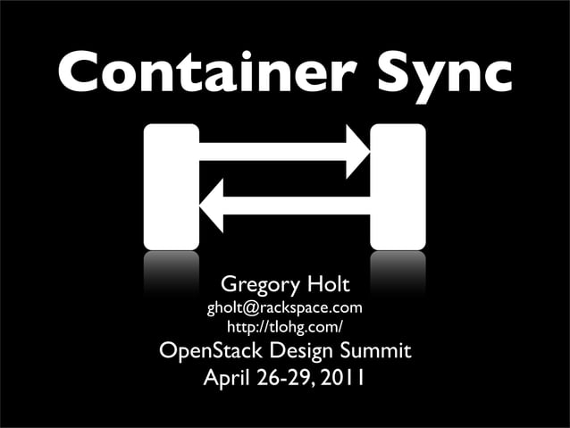 Swift container sync | PPT