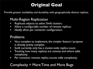 Swift container sync | PPT