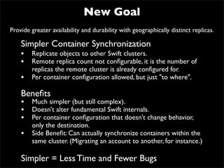 Swift container sync | PPT