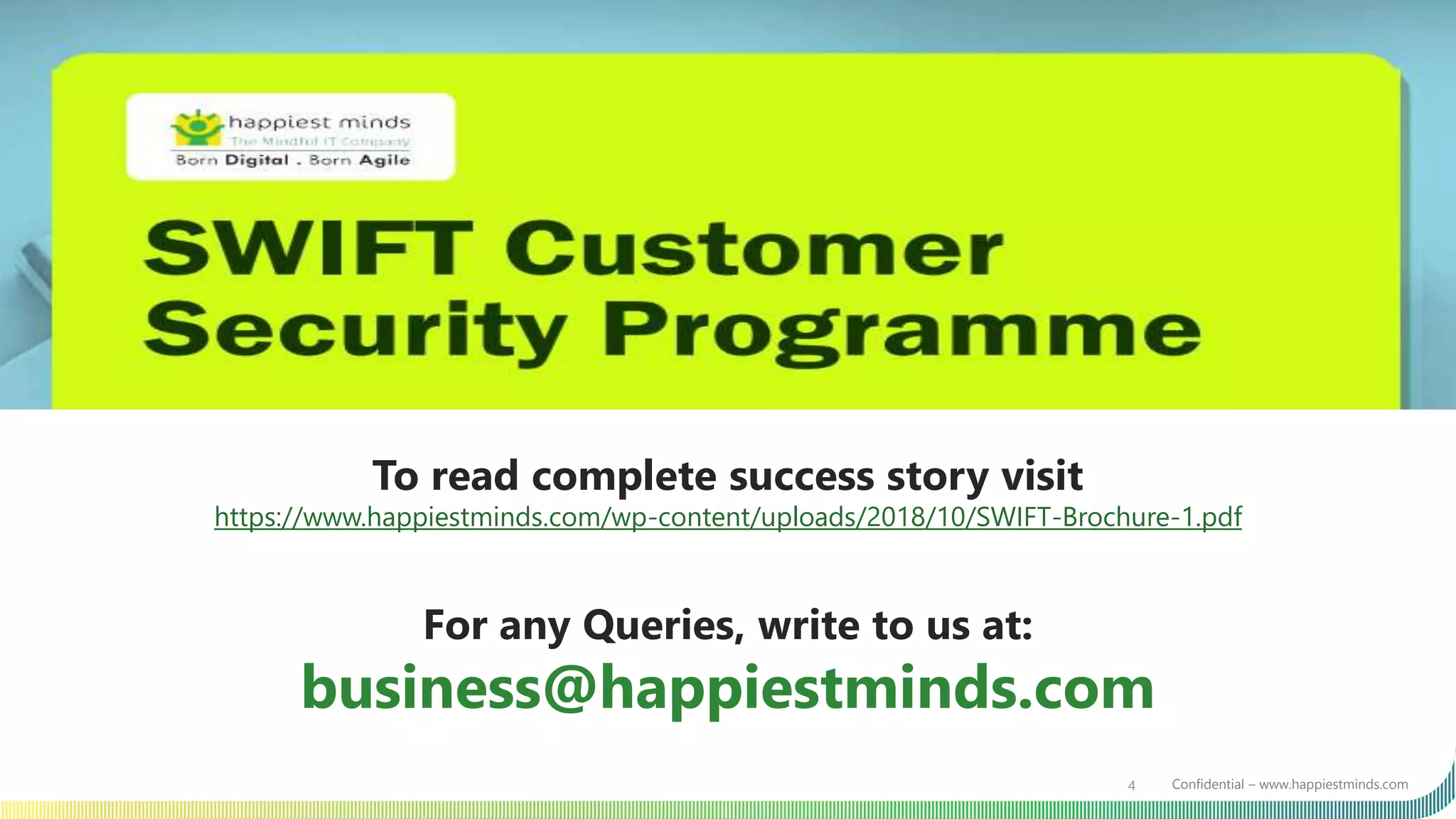 Swift Customer Security Programme Ppt