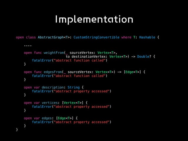 [Swift] Data Structure - Graph | PPT