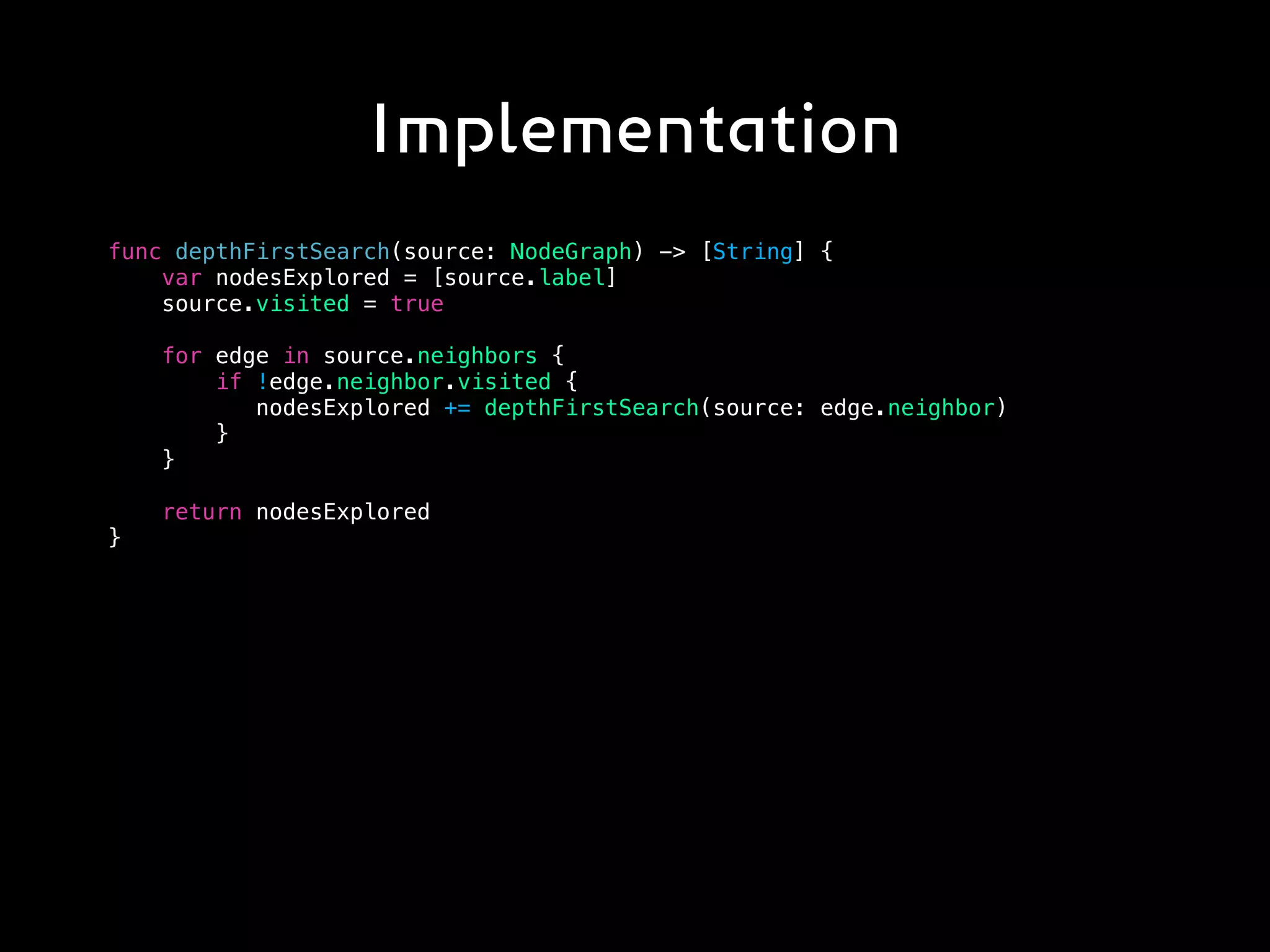 [Swift] Data Structure - Graph(DFS) | PPT