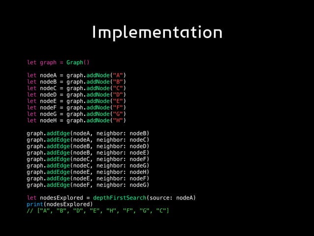 [Swift] Data Structure - Graph(DFS) | PPT